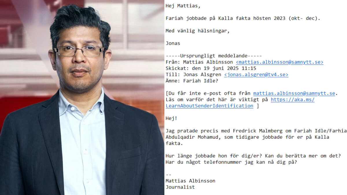 AVSLÖJAR: TV4-reporter anlitade gängkriminell för att mordhota sitt ...
