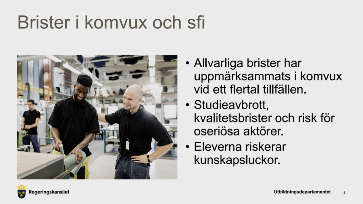 Regeringen utreder allvarliga brister i vuxenutbildningen – särskilt ...